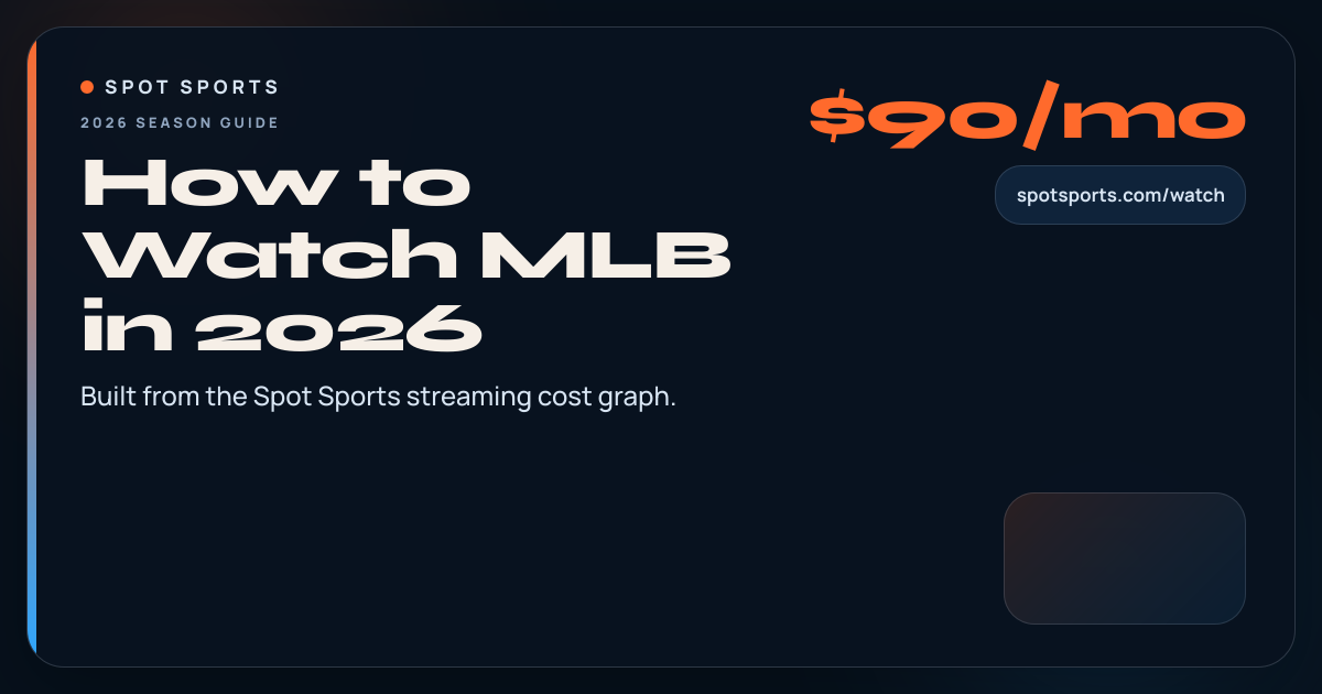 How to Watch MLB in 2026 | Spot Sports